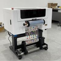 China Double F1080 Head UV DTF Printer 300mm Width for Sticker Printing on Irregular Objects for sale
