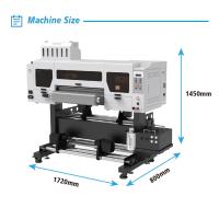 China 60cm UV DTF Printer with 600mm Print Width and 1400W LED Chiller for Multi-Material Sticker Production for sale