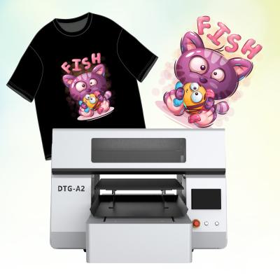 China Impressora de tinta branca DTG A2 Direct To Garment Machine para imprimir bolsas, chapéus e tecidos for sale