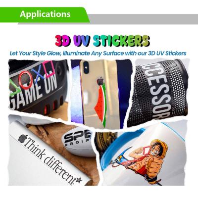 China 30CM UV DTF Printer Print & Laminate in One with 3*EPSON F1080 XP600 Head for sale