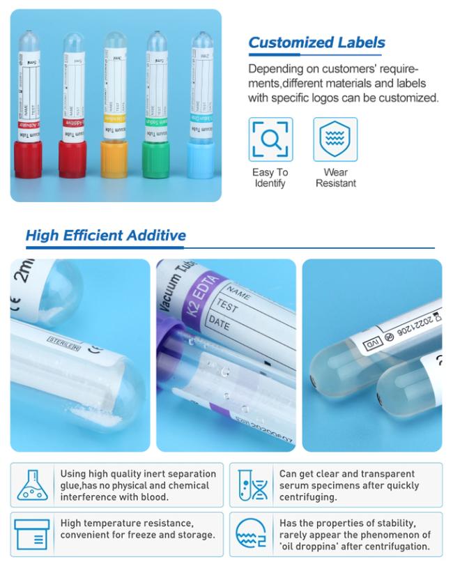 Medical Factory Directly Collect Blood Sampling Vacuette Tube 1