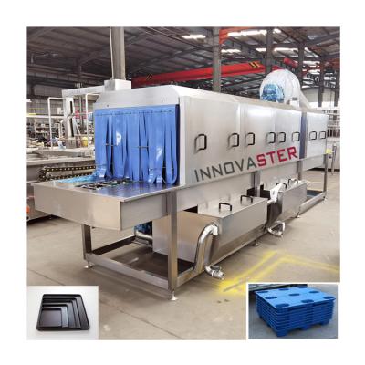 China Hoogdrukwarmwaterreinigingsmachine voor bakken/kisten/containers Te koop