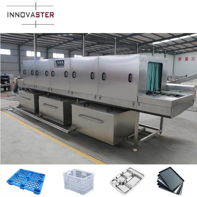 China Hoogdrukwarmwaterreinigingsmachine voor bakken/kisten/containers Te koop