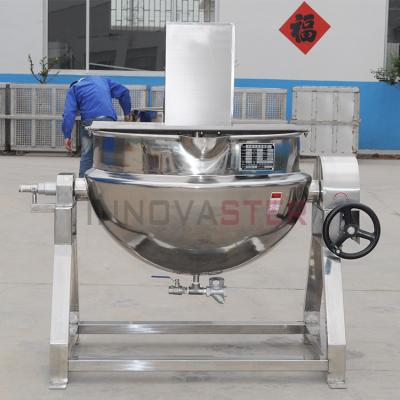 China 100-600L Capacity Commercial Automatic Mixing and Cooking Machine for Lotus Seed Paste Pot for sale