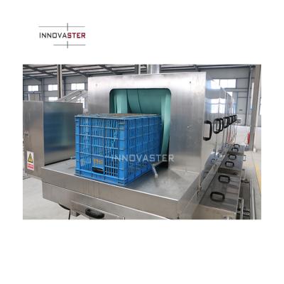 China SUS304 Stainless Steel Fully Automatic High Pressure Basket Washing and Drying Machine for sale