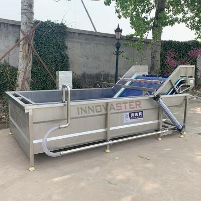 China Silver Automatic Vortex Vegetable Washing Machine with Commercial Bubble Fruit Washer for sale