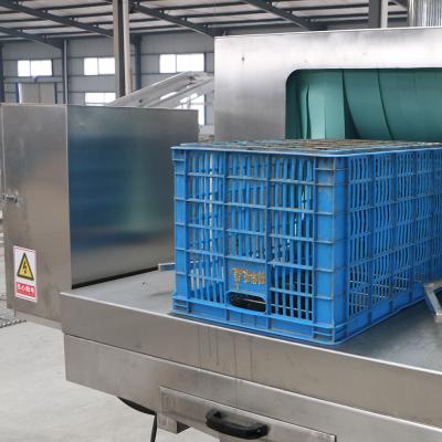 China Fully Automatic Industrial Washing Machine for Fast and Cleaning of Plastic SUS Trays for sale