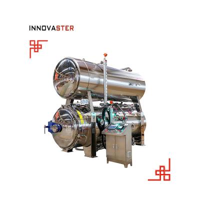Cina 1100*1200*1500MM Aziende agricole Pasto da mangiare Sterilizzatore alimentare con retort automatico in vendita