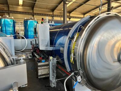 China Double Vessel Horizontal Sterilizer for Meat Meal Retort and Automatic Batch Operation for sale