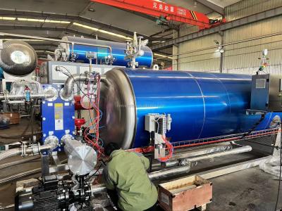 China Double Vessel Horizontal Sterilizer for Meat Meal Retort and Automatic Batch Operation for sale