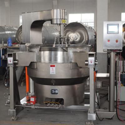 China Zilveren automatische kookketel met meerdere roermachines voor vleessaus Te koop