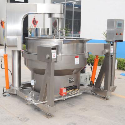 China Zilveren automatische kookketel met meerdere roermachines voor vleessaus Te koop