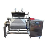 China Custom Horizontal Jacket Vacuum Cooking Kettle 300L 500mm Diameter for High Viscosity Paste for sale