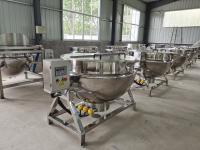 China Stainless Steel Jacketed Kettle 200L for Tomato Sauce Chilli Paste with PTFE Scraper Agitator for sale