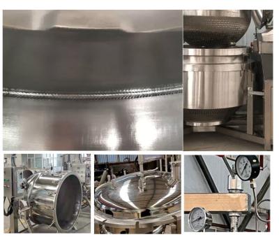 Cina Accessibile 615KG Verticale Tilt Jacket Boiler per mescolare e cucinare salsa in vendita