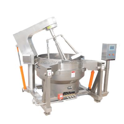 Cina 100-600L Capacità di riscaldamento automatico a gas Cottone da cucina con giacca per la salsa Multi-agitatore in vendita