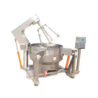 Cina 100-600L Capacità di riscaldamento automatico a gas Cottone da cucina con giacca per la salsa Multi-agitatore in vendita