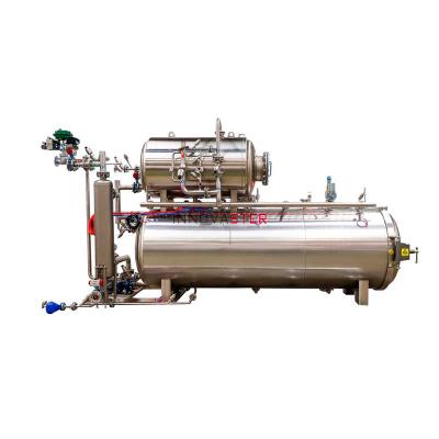 China Lojas de alimentos e bebidas Máquina de retorta em cascata de água Esterilização por autoclave para frascos e latas de vidro à venda