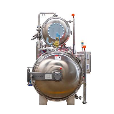 China Lojas de alimentos e bebidas Máquina de retorta em cascata de água Esterilização por autoclave para frascos e latas de vidro à venda
