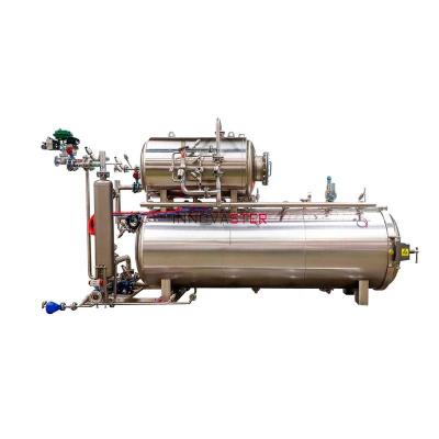 China Lojas de alimentos e bebidas Máquina de retorta em cascata de água Esterilização por autoclave para frascos e latas de vidro à venda