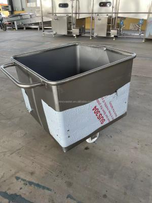 Cina Camionetto di sollevamento in acciaio inossidabile a ruota di gomma silenziosa per carne pesce frutta e verdura in vendita