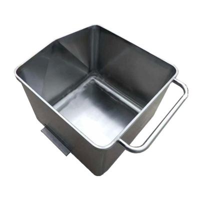 Cina Silent Rubber Wheel Stainless Steel Meat Trolley Cart for Lifting Buggy Drum Cart in vendita