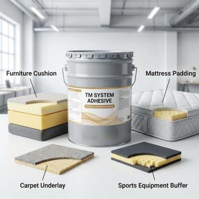 China TM Formula Polyurethane Adhesive TM PU Binder For Sponge Soundproofing for sale