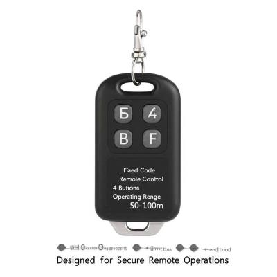 China Standby Current ≤0.5μA Fixed Code Remote Control 4 Buttons Operating Range 50-100m Designed for Secure Remote Operations for sale
