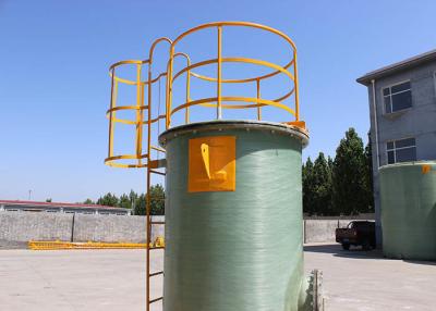 Cina Stoccaggio cilindrico di trattamento delle acque reflue di resistenza chimica del serbatoio di acqua di FRP in vendita