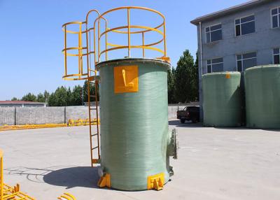 Cina Stoccaggio cilindrico di trattamento delle acque reflue di resistenza chimica del serbatoio di acqua di FRP in vendita