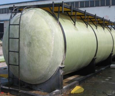 China FRP-Voedsel dat Groene Tank van de Bieropslag Horizontale 1400mm 2m3 brouwt Te koop