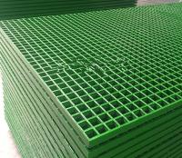 China 38x38mm Molded FRP Floor Grating Orange Gritted Anti-Slip Fiberglass Panel for Electronics Industry for sale