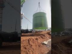 Fiberglass 8CBM FRP Chemical Storage Tank Softened Water Treatment