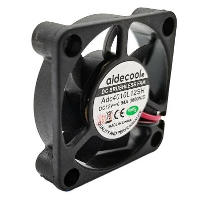 Cina 3000Rpm stabile fan del ventilatore di CC di 12 volt, fan senza spazzola dello sfiato del computer di 40x40x10mm in vendita
