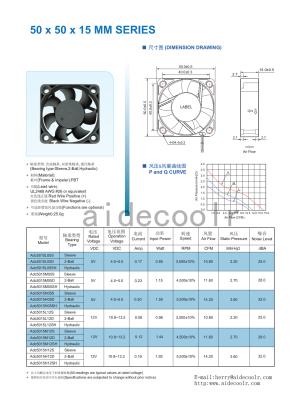 Cina 5015 ventola di raffreddamento robusta portatile, fan senza spazzola a prova d'umidità del CPU in vendita