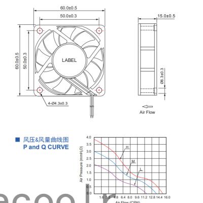 中国 多目的PBTサーバー冷却ファン、防湿ブラシレス ファン5V 販売のため