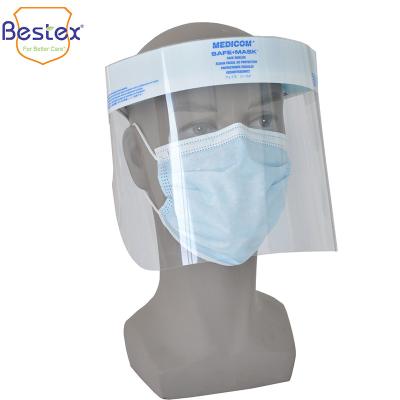 中国 透明なプラスチックFM 3219 Foglessの安全ハンドシールド 販売のため