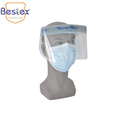 Cina Visiera medica del fronte della radura di Fogproof dell'ANIMALE DOMESTICO della maschera chirurgica in vendita