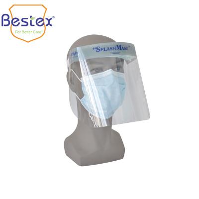 Cina visiera medica di plastica della spugna dell'ANIMALE DOMESTICO della visiera dell'anti nebbia 32*22cm in vendita