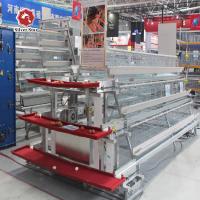 China A Type Automatic Battery Cage System for Poultry Farm 3 Tiers 120 Birds for sale