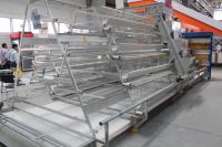 China A Type Automatic Layer Chicken Cage 3 Tiers 120 Birds Set Galvanized Wire Mesh for sale
