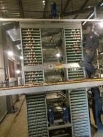 China H Shaped Egg Layer Cages Small Stacked Battery Cage System 3-8 Tiers 650x600x500mm for sale