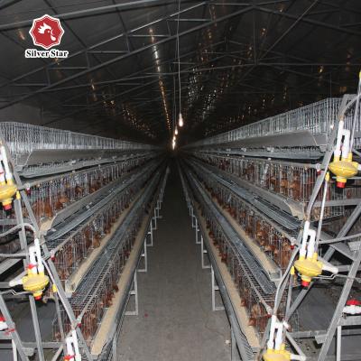 China 3 Tiers 4 Tiers Layer Chicken Battery Cage In Poultry Farm A Type for sale