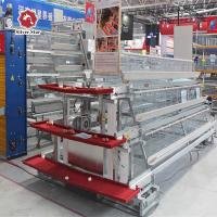 China Hot Galvanized Layer A Type Chicken Cage 3 Tiers 120 Birds Poultry Equipment for sale