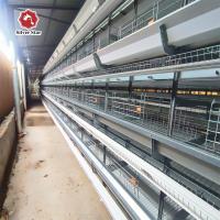China Hot Dipped Galvanized H Type Egg Layer Chicken Cage 3-8 Tiers 84-224 Birds for sale