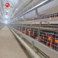 China Hot Dipped Galvanized H Type Egg Layer Chicken Cage 3-8 Tiers 84-224 Birds for sale