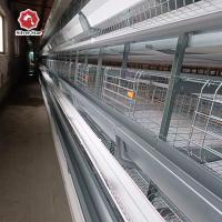 China Hot Dipped Galvanized H Type Egg Layer Chicken Cage 3-8 Tiers 84-224 Birds for sale