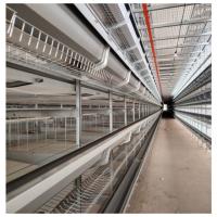 China H-Type Fully Automatic Layer Cage 1800x600x430mm 3-8 Tiers for Modern Poultry Farm for sale