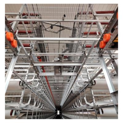 Hot Galvanized Automatic H Type Chicken  Layer Cage Broiler Poultry Cage Space-Saving Design