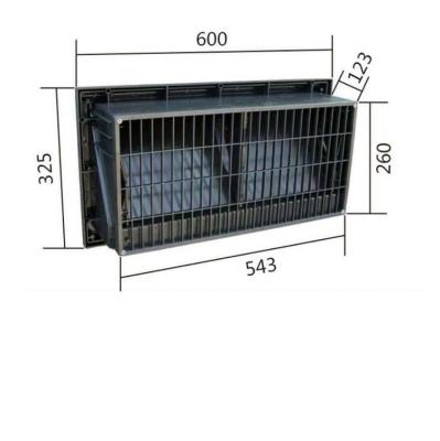 China 570mmx260mm Chicken House Air Inlet SONCAP Poultry Farm Climate Control System for sale